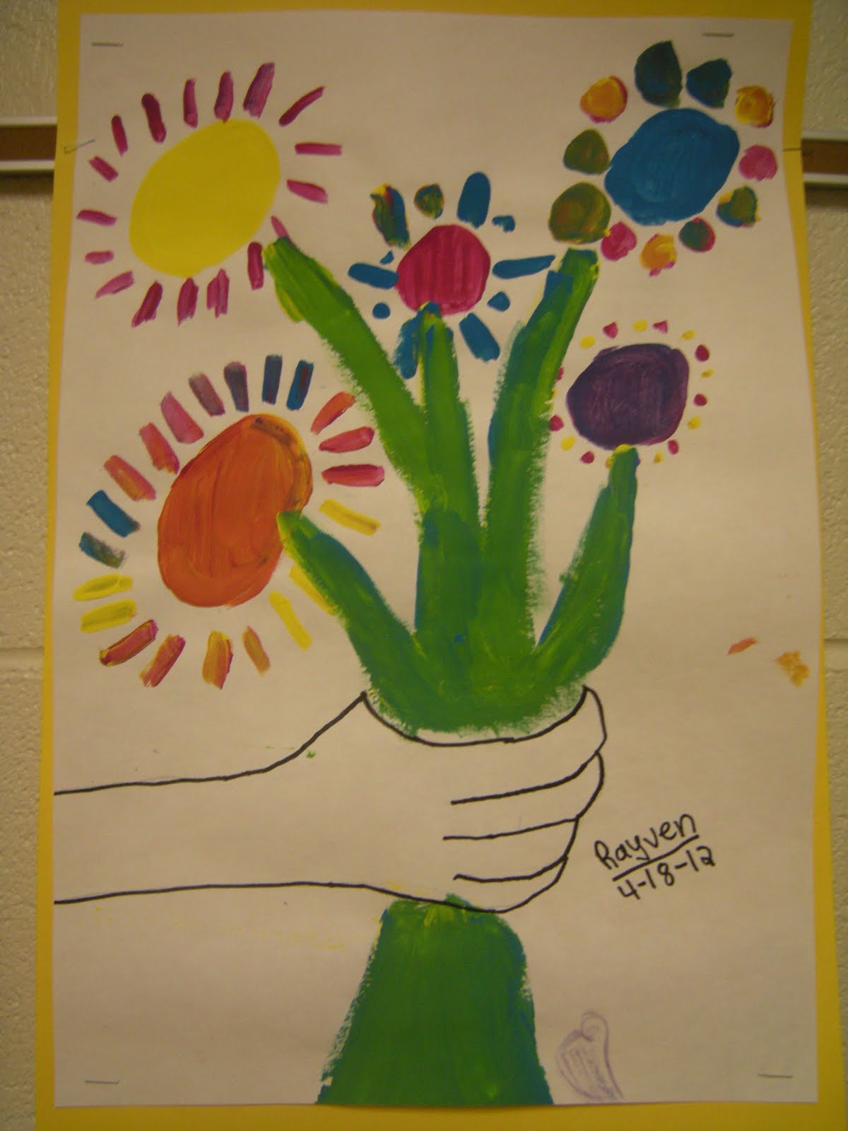 Artolazzi: Picasso's Hands Holding Flowers