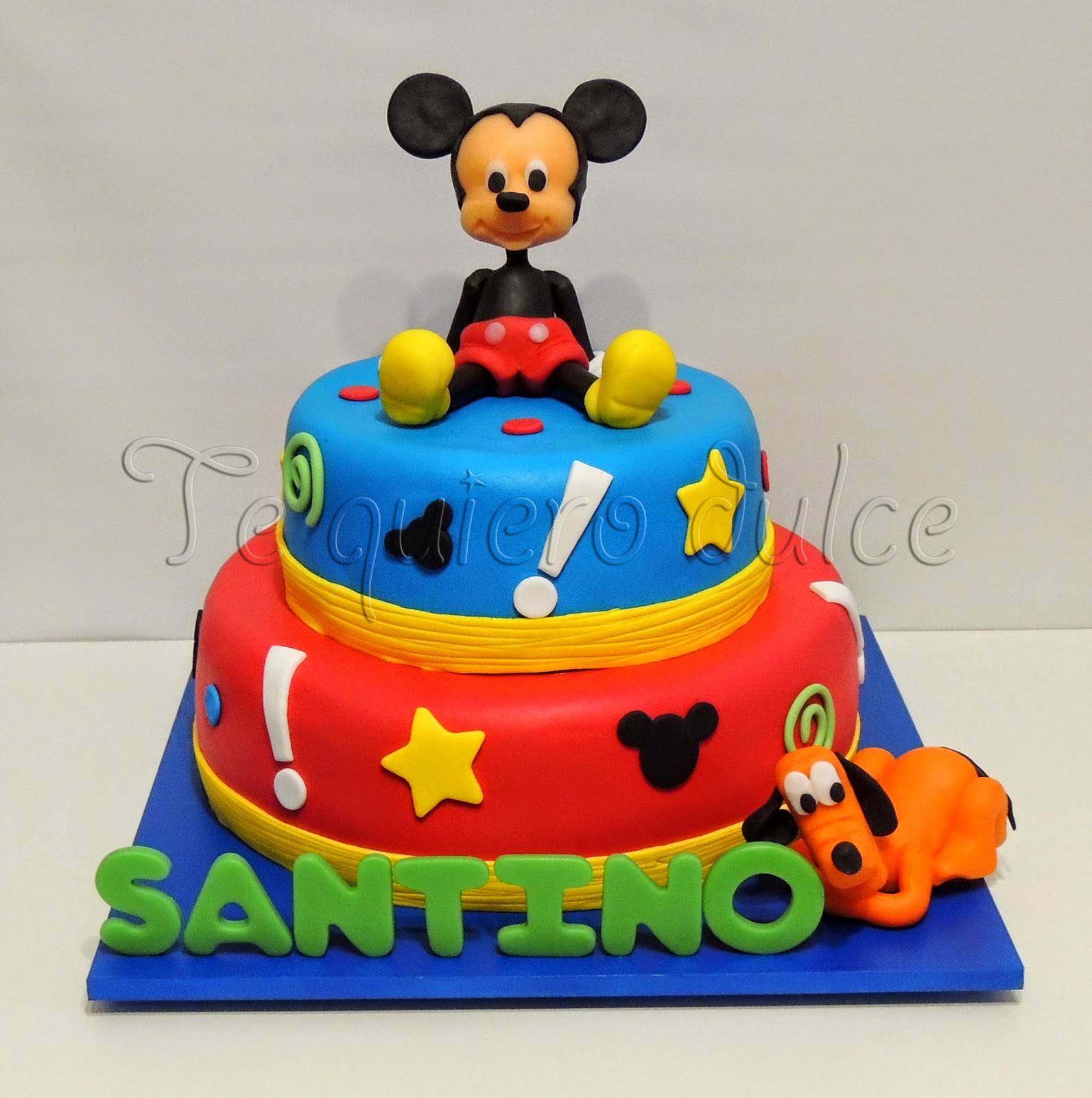 ♥TE QUIERO DULCE♥: Torta de Mickey y Pluto