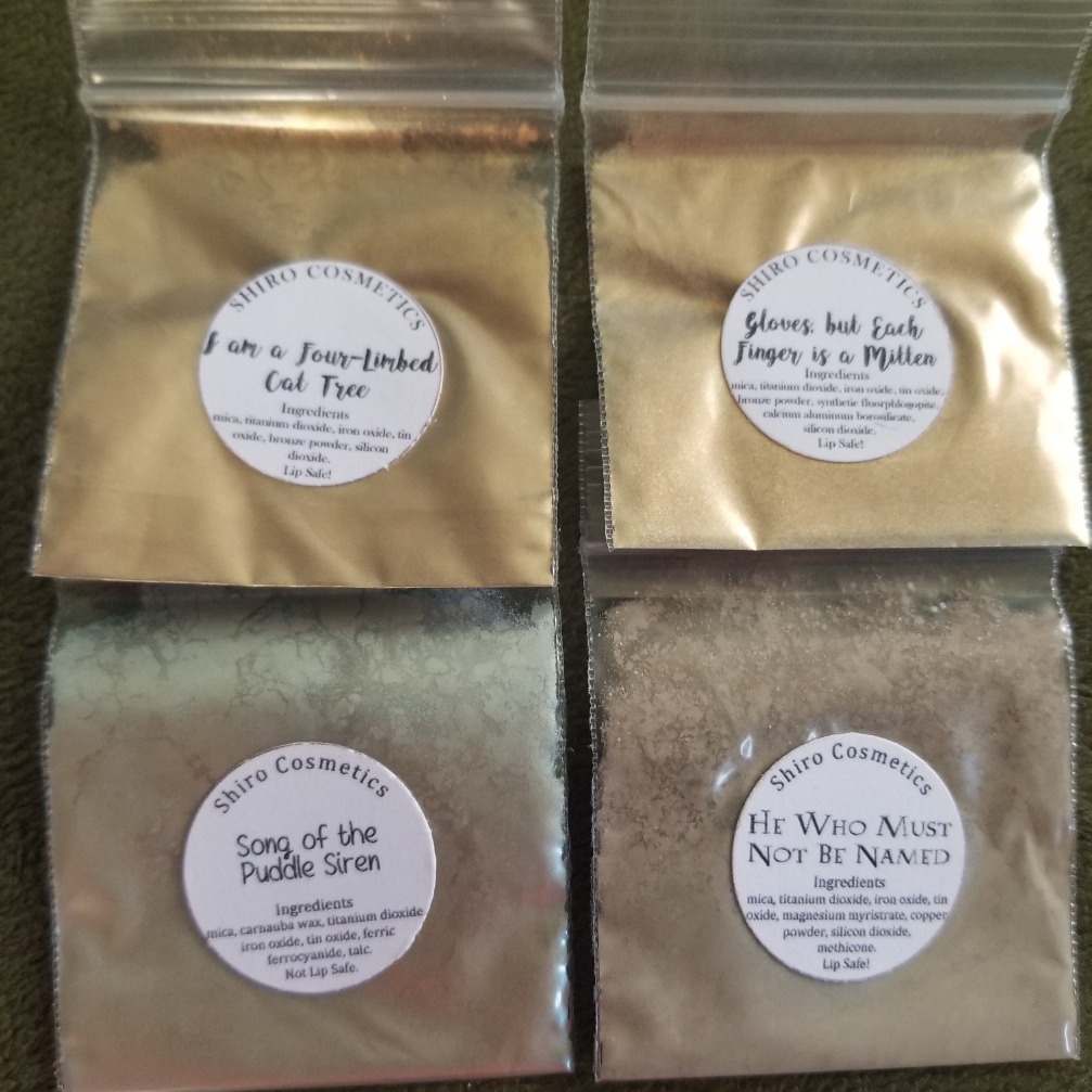 Shiro Cosmetics sample haul and swatches - A Polished Narcoleptic