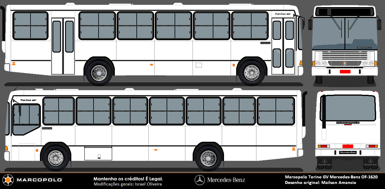 Central Bus: Marcopolo Torino GV MB OF-1620