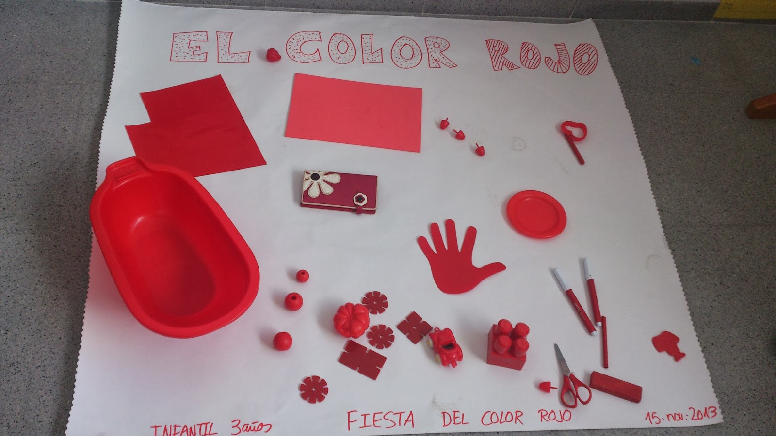 LA MALETA DE MARICLETA: FIESTA DEL COLOR ROJO