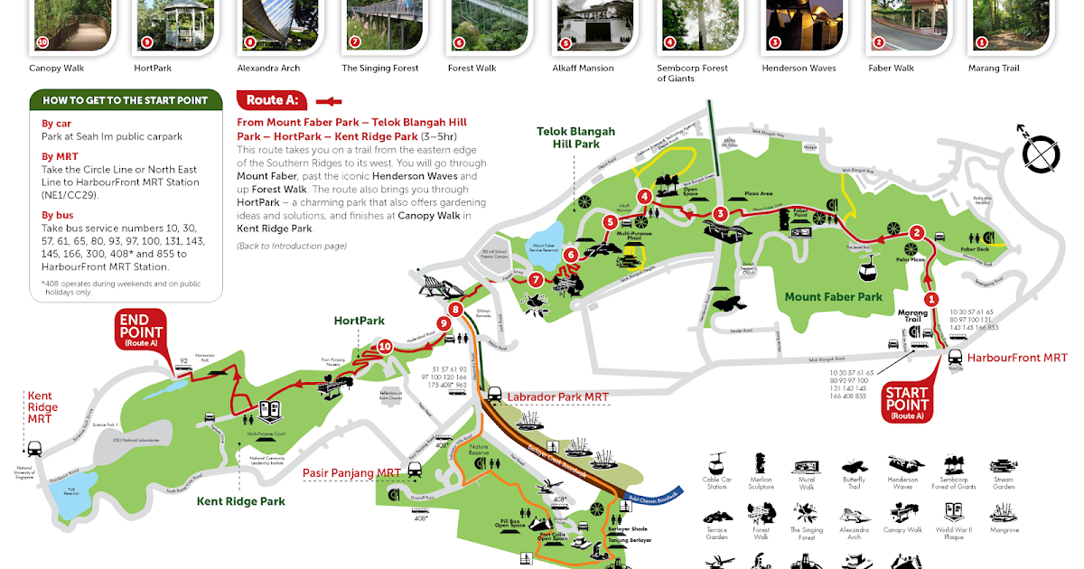 Southern Ridges latest map - including Labrador Nature Reserve ...