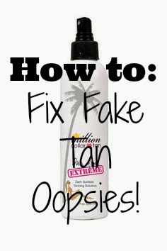 Young Beauty Lifestyle: How To: Fix Fake Tan Oopsies!