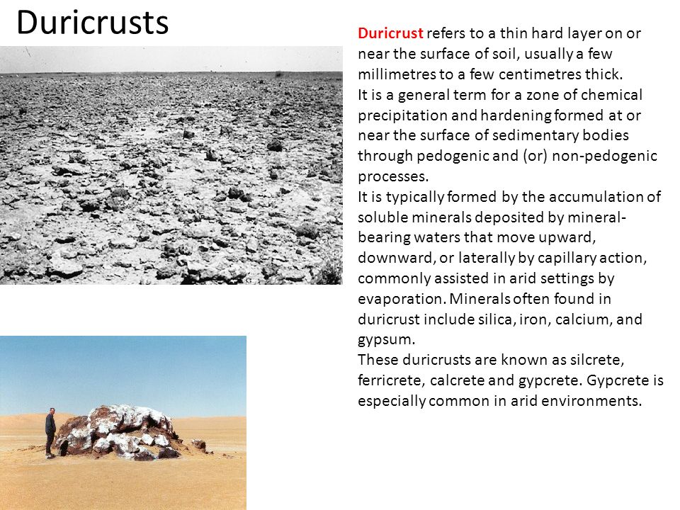 Geology study: Duricrusts