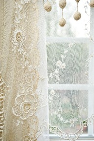 Eye For Design: Decorate With Lace For Romantic Interiors.......In Time ...