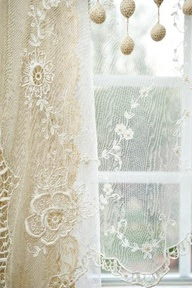 Eye For Design: Decorate With Lace For Romantic Interiors.......In Time ...