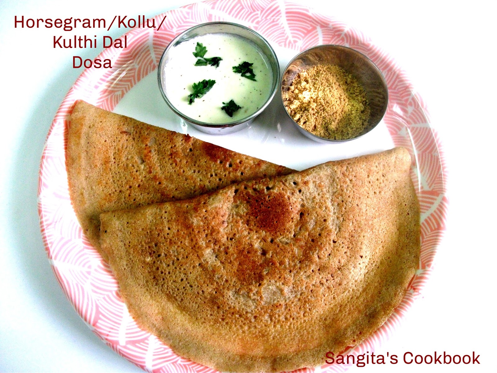 Sangita's Cookbook: Horsegram / Kollu / Kulthi Dal Dosa Recipe