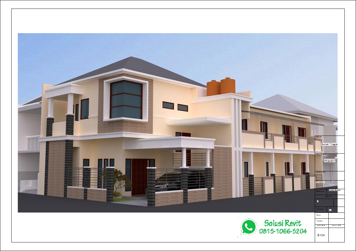 Belajar Revit : Contoh Desain Rumah Menggunakan Revit - 3 ~ Kursus ...