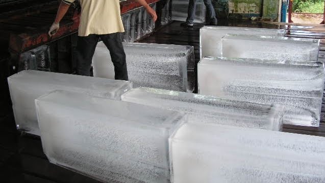 throw the ice on floor then serve in drinks, whatt