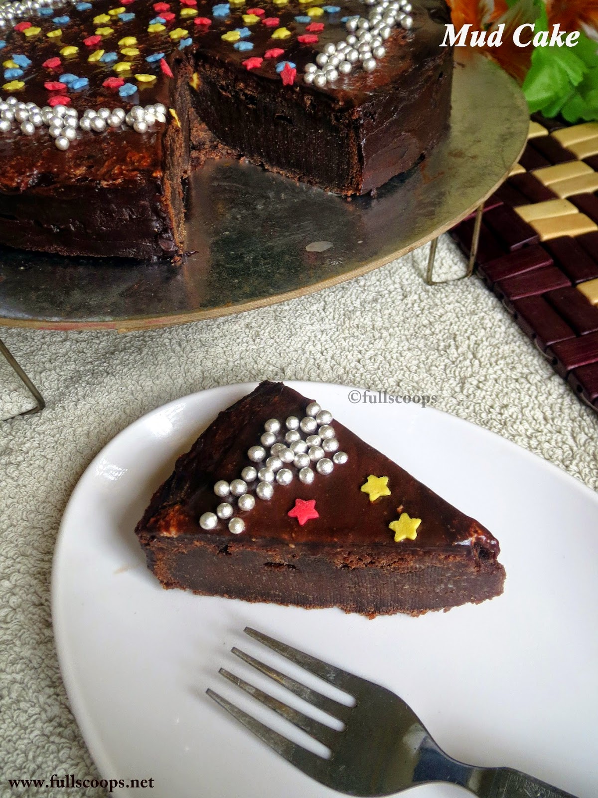 Dark Chocolate Mud Cake ~ Full Scoops - A food blog with easy,simple & tasty recipes!