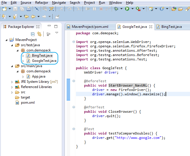 How To Create And Run Selenium Test In Maven Project From Command Prompt