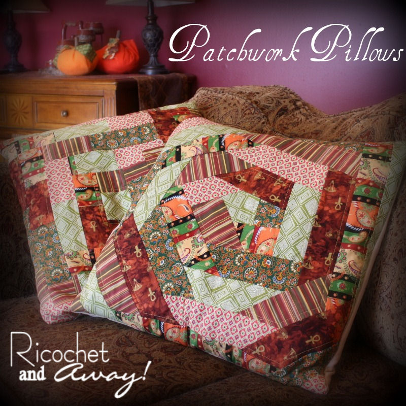 Ricochet and Away!: Patchwork Pillows