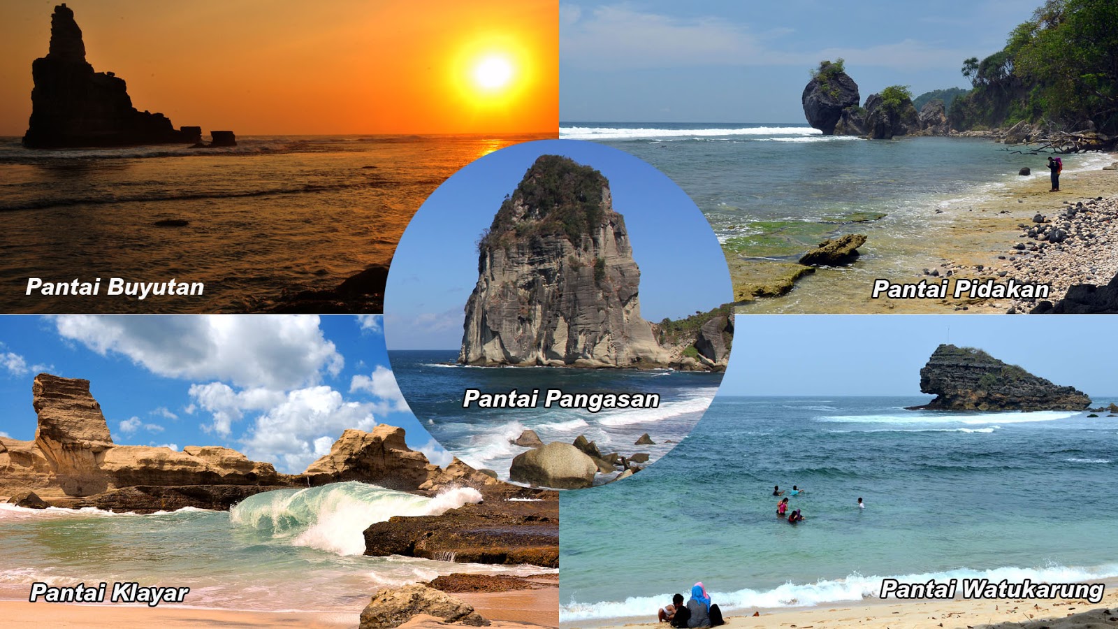 Obyek Wisata Pantai di Pacitan