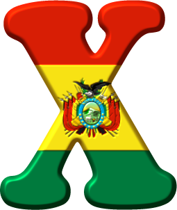 Alfabeto con la Bandera de Bolivia. - Oh my Alfabetos!