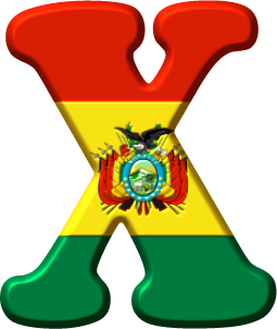 Alfabeto con la Bandera de Bolivia. - Oh my Alfabetos!