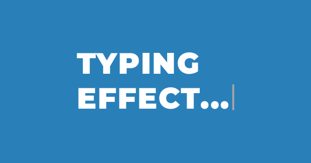 Text Typing Effects By Using Javascript Darkcode