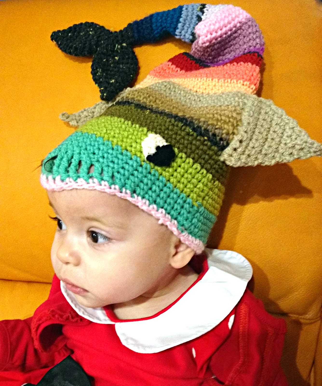 Crochet fish hat