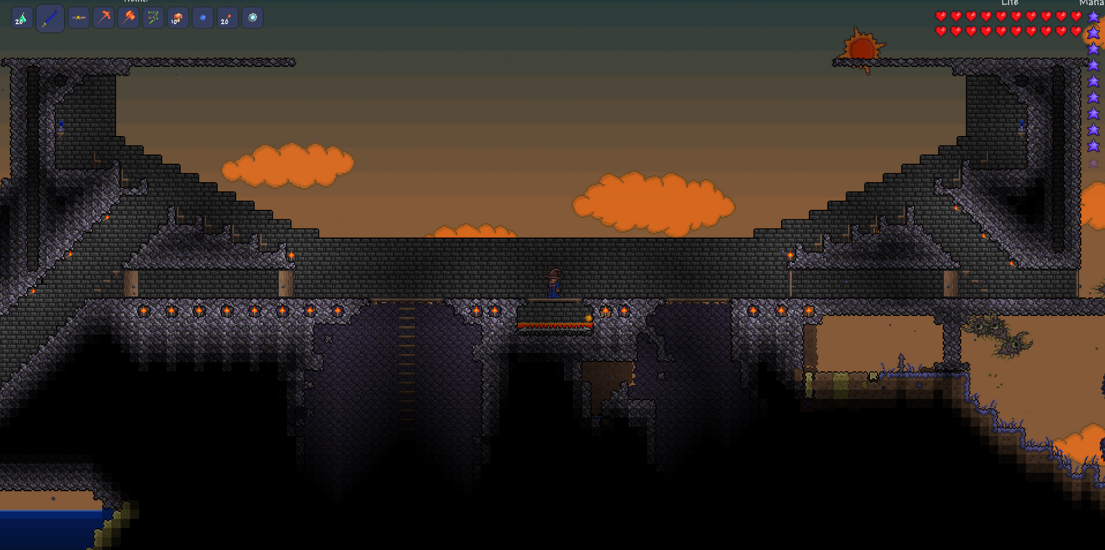 Criações [10]: Corruption Arena & Smaller Castle ~ Terraria Brasil