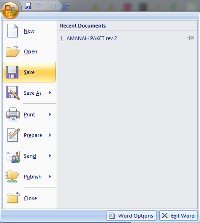 Perbedaan Save dan Save As