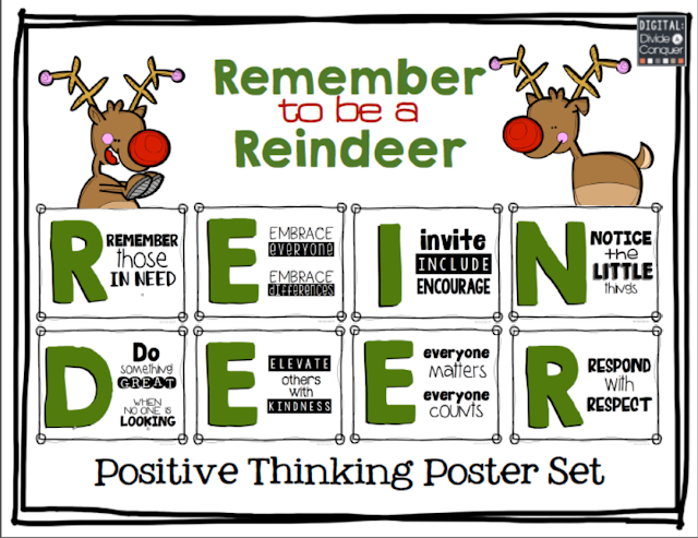 Kindness Elves and Reindeer - Ideas We Love Linky - Second Grade Stories