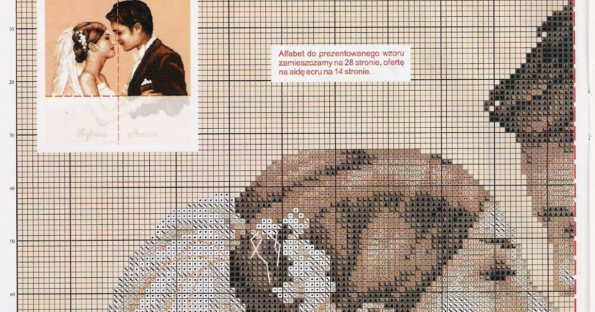 Recuerdo en punto de cruz para una Boda ~ Solountip.com