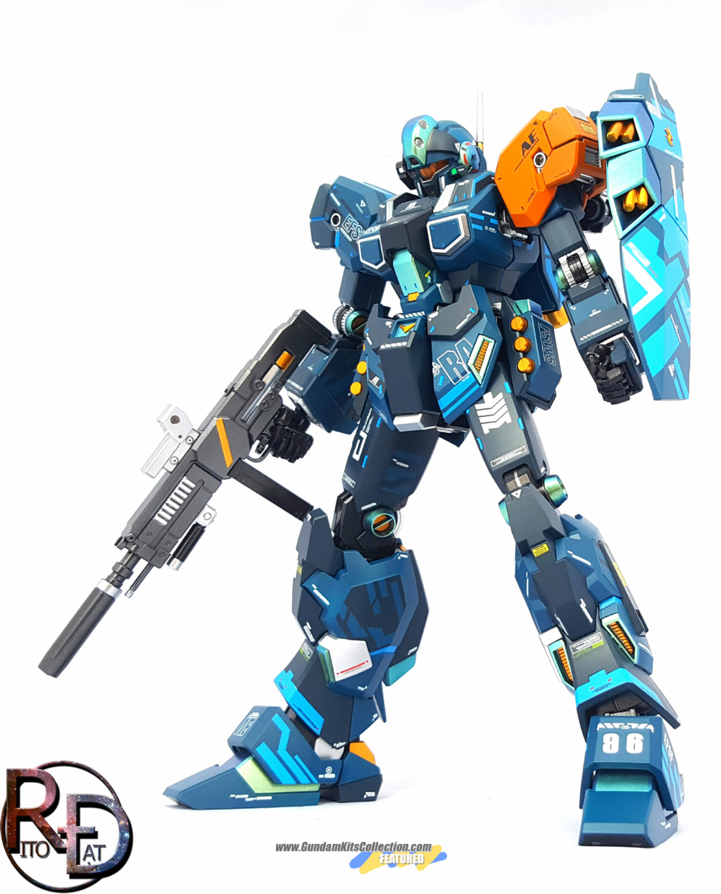Painted Build: MG 1/100 RGM-96X - Jesta "Positron"