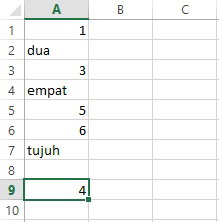 Rumus COUNT, COUNTA, COUNTIF, COUNTIFS, VLOOKUP