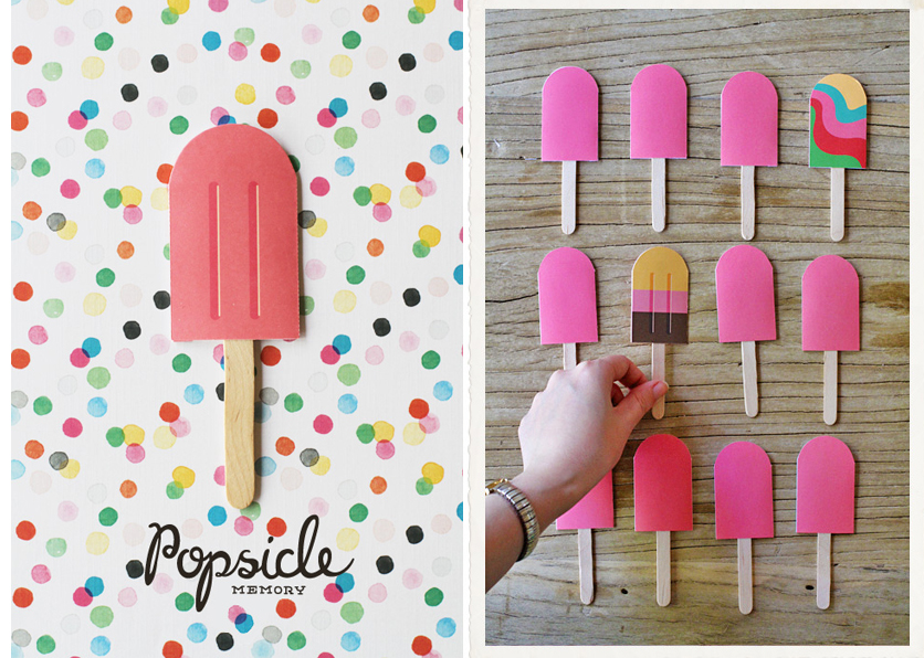Fara Design : Manualidad- Juego de memoria de paletas de helado