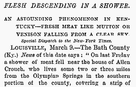 The Presurfer: That Time It Rained Flesh In Kentucky