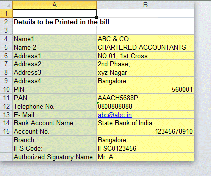 Excel Invoice Template: Invoice template in excel
