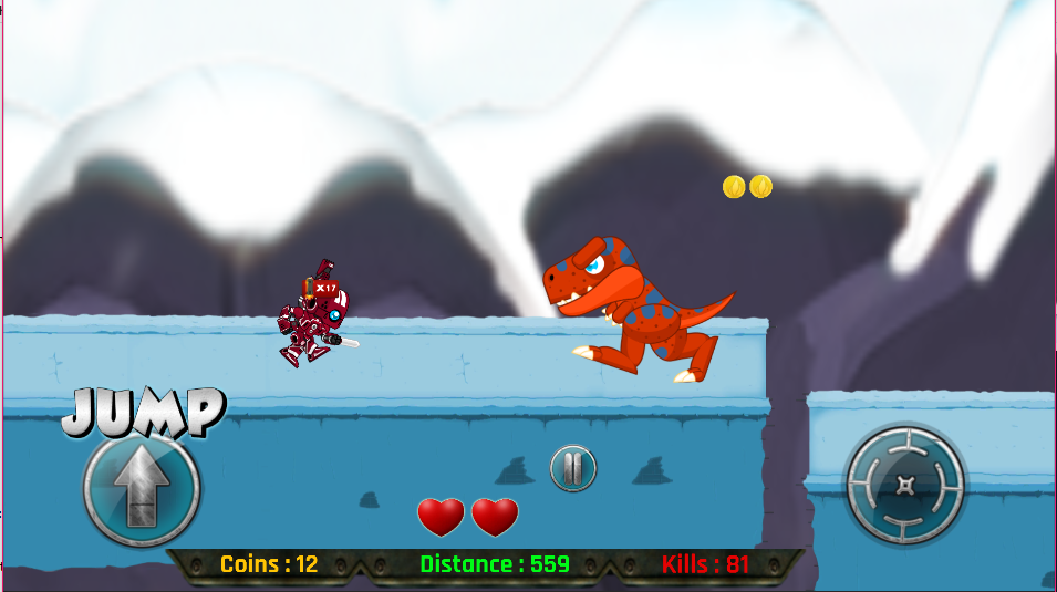 Red Robot vs Dinosaurs:Unity 2D game Development - Comsian Developers