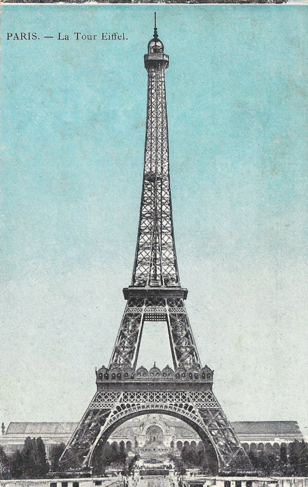 My Favorite Views: France - Paris, Eiffel Tower in 1910