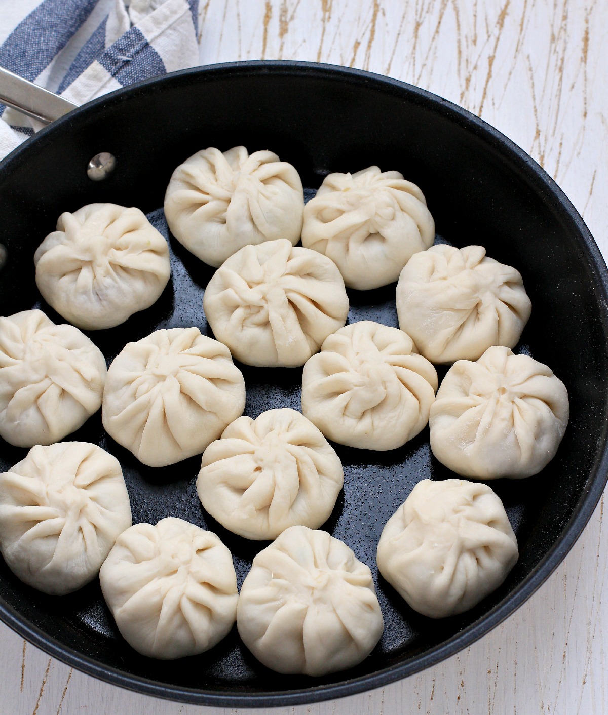 Shanghainese panfried steamed pork buns