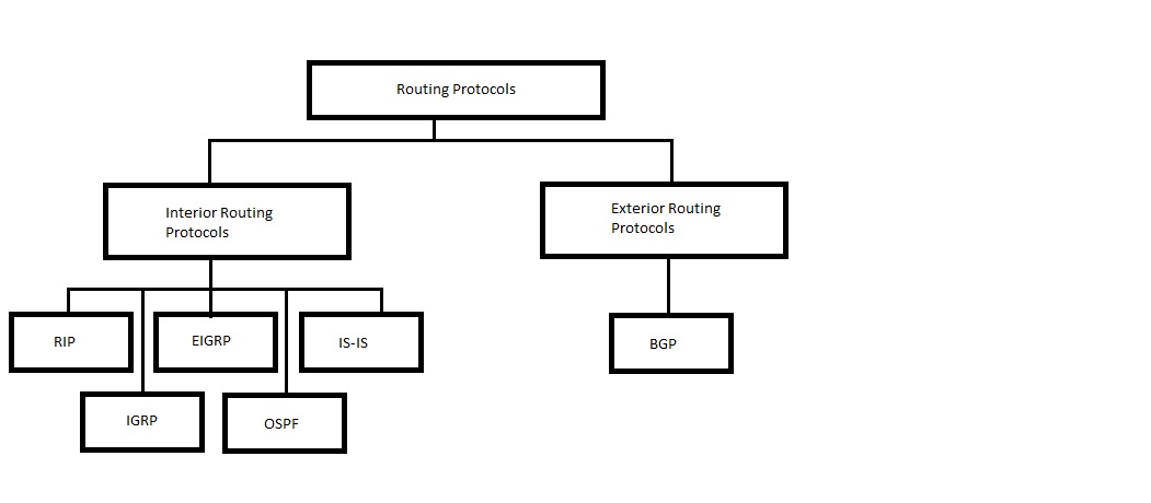 Routing Protocols with the help of Diagram