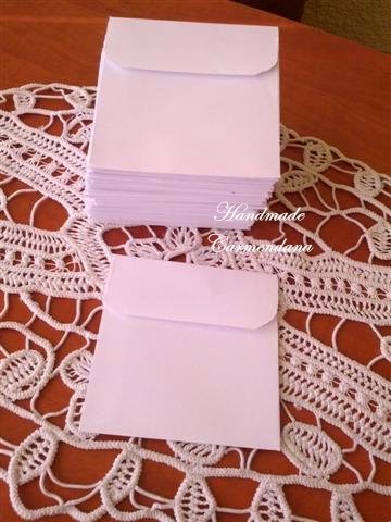 Felicitari handmade (realizate manual): plicuri roz