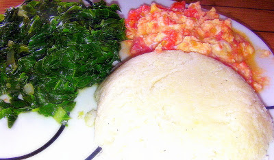 Ugali, Greens and Eggs - Ajuangs Kitchen
