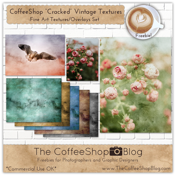 The CoffeeShop Blog: CoffeeShop "Cracked" Vintage Fine Art Textures!