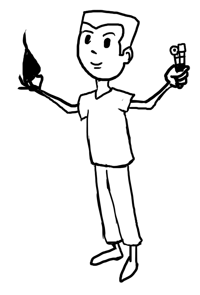 Caricature Artist: Naputukan ng Paputok animated clip art