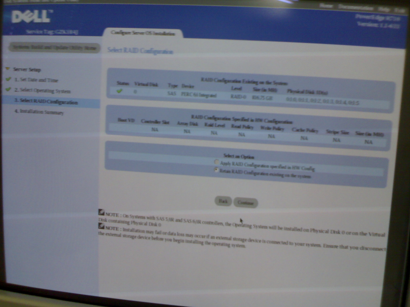 Let's Support: RAID 5 configuration for DELL PowerEdge R710 Rack server