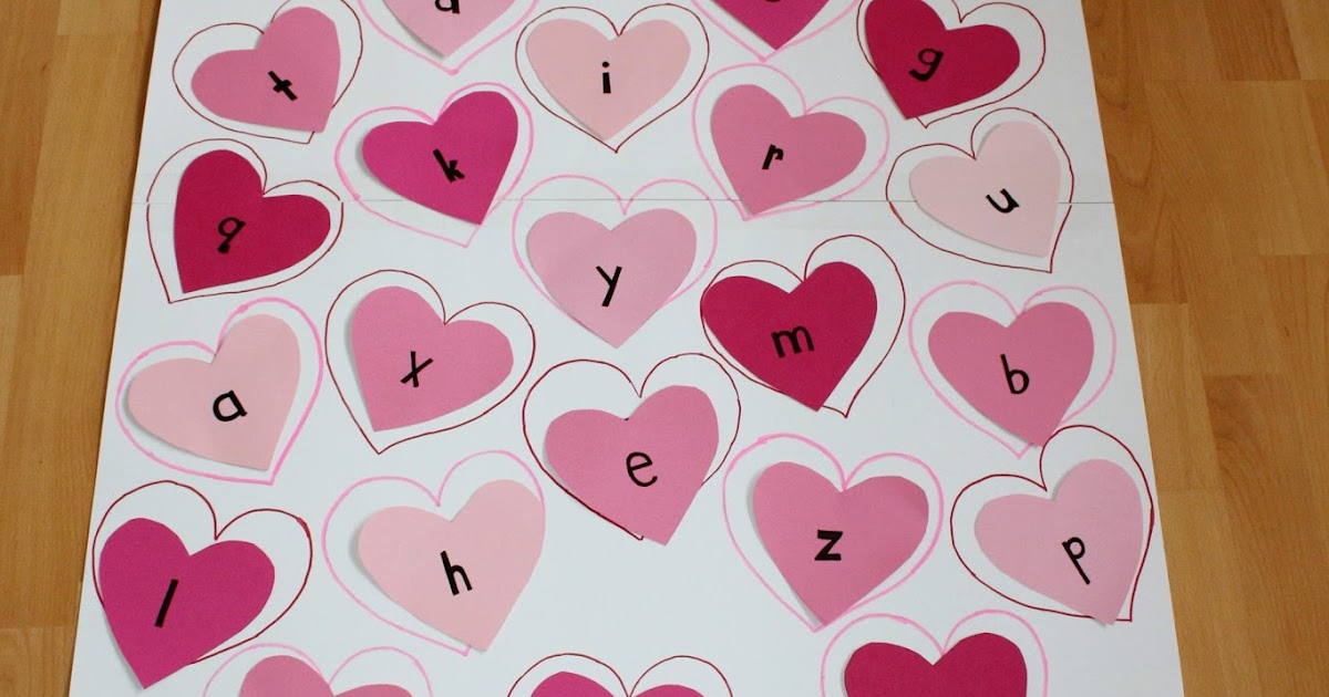 Life.Love.Craft: How to Make a Valentine's Day Themed Alphabet Matching ...