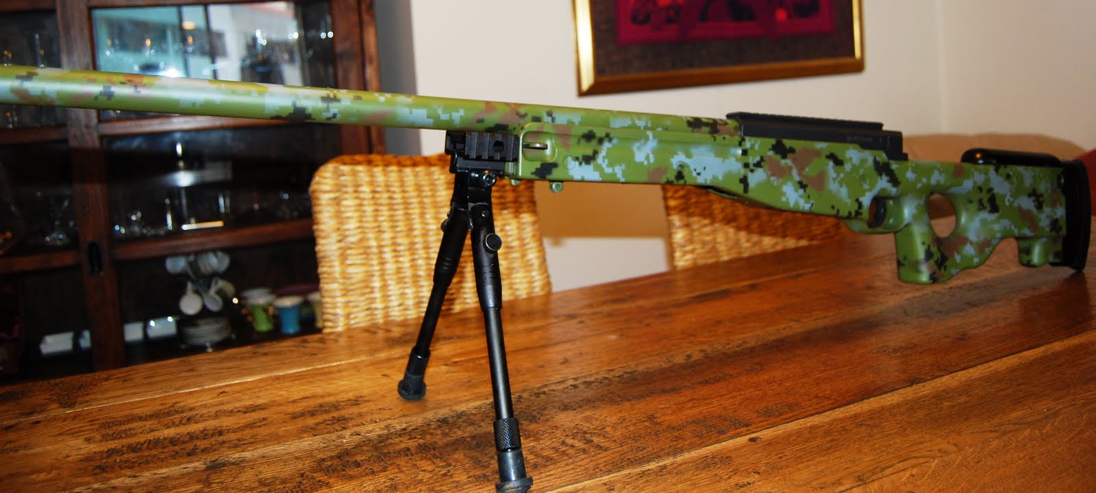 Airsoft: "Sumrak"-Twilight Russian camouflage sniper.