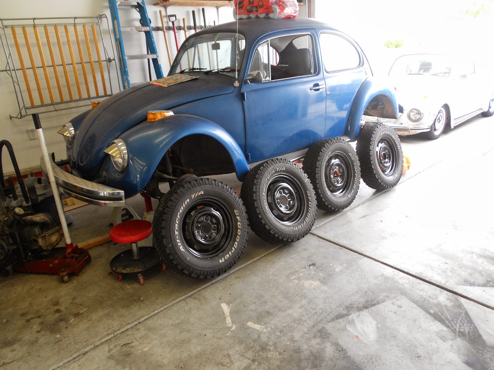 The Bug Boys: Air soft BB's to balance tires.