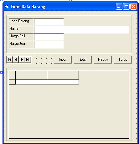 Membuat Form Data Barang Pada VB 6.0 - Pintar VB | Tutorial Visual Basic