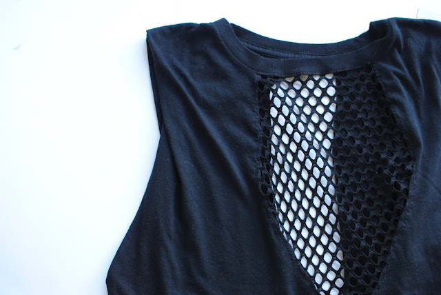 Trash To Couture: DIY Mesh Top