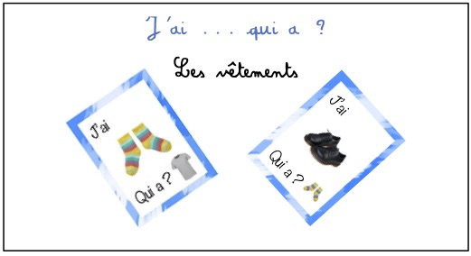 Les petits jeux de July: Les vêtements