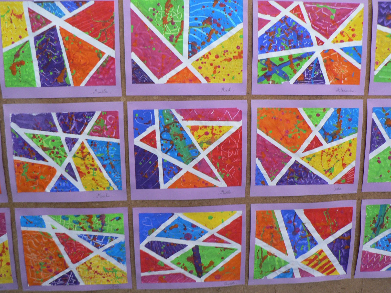 Crayons, gommes et papotages ...: A la manière de Jackson Pollock et ... Crayons, gommes et papotages ...: A la manière de Jackson Pollock et ...