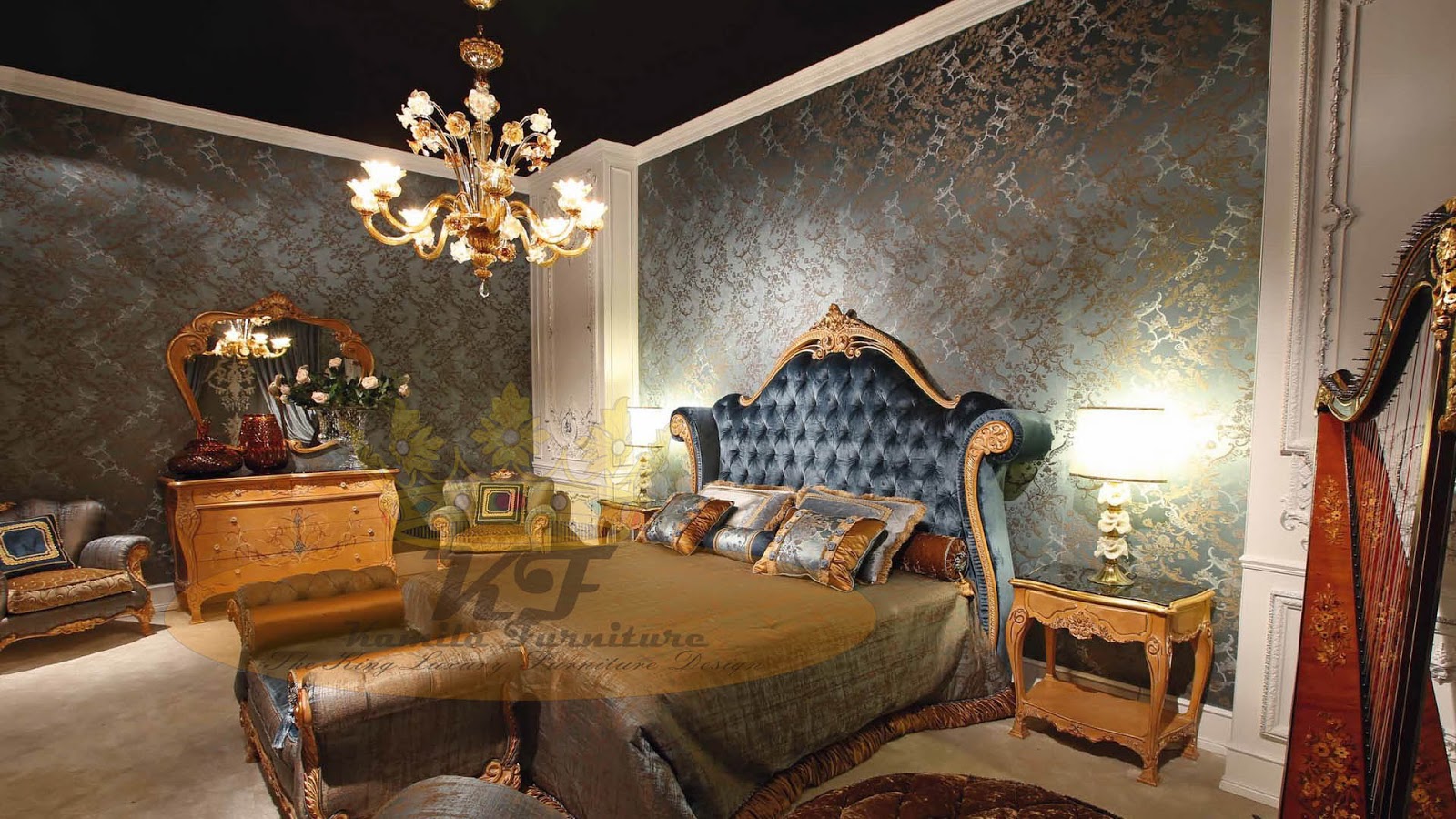 Kamila Furniture: LUXURY CLASSIC ITALIAN FURNITURE BEDROOM