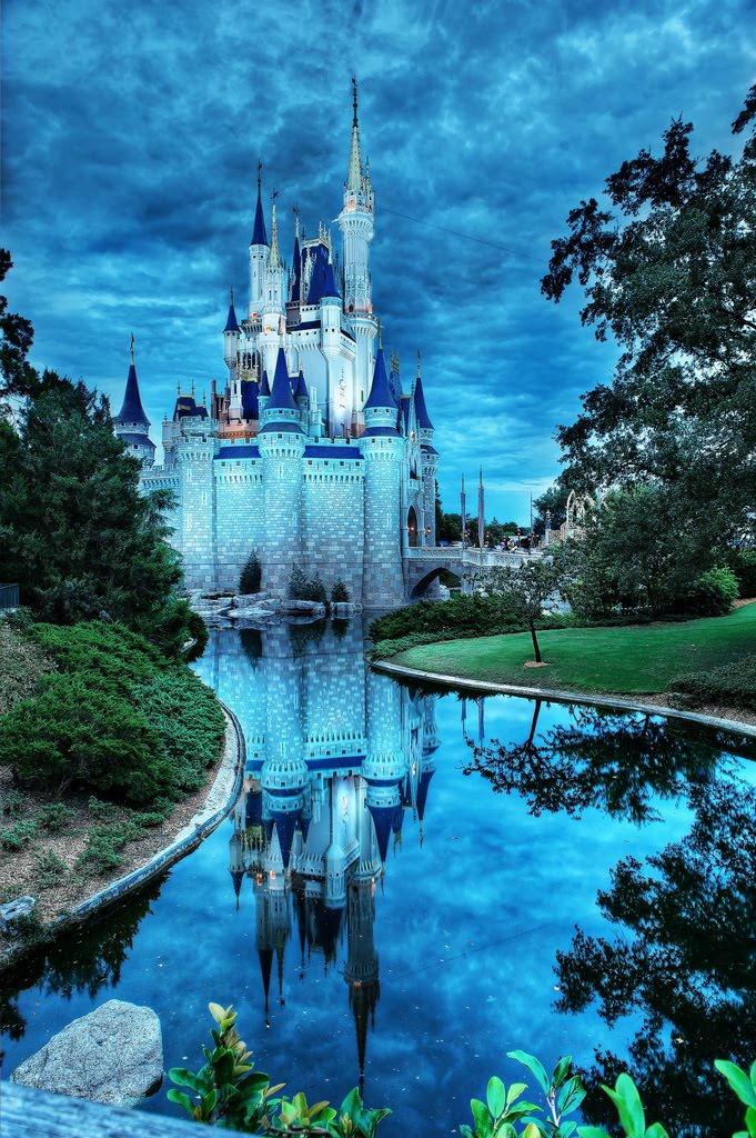 Disney World Pictures | Dark and Stormy Cinderella Castle