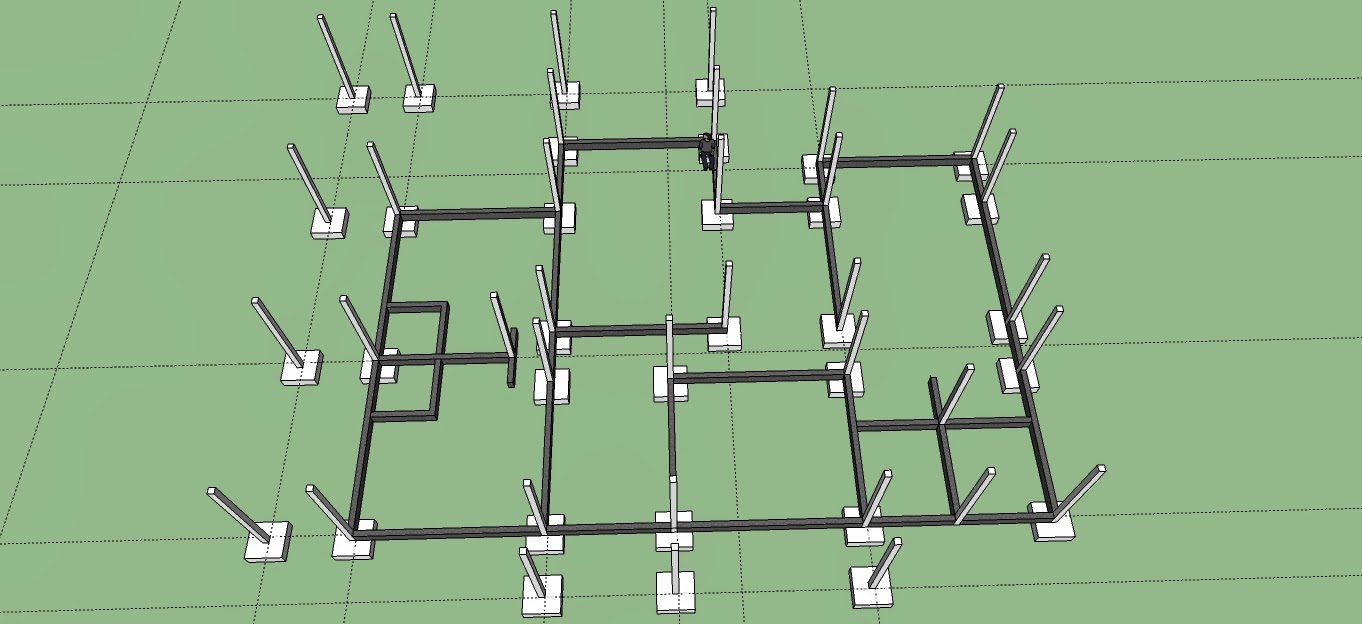 Bina rumah sendiri: Pasang Ground Beam