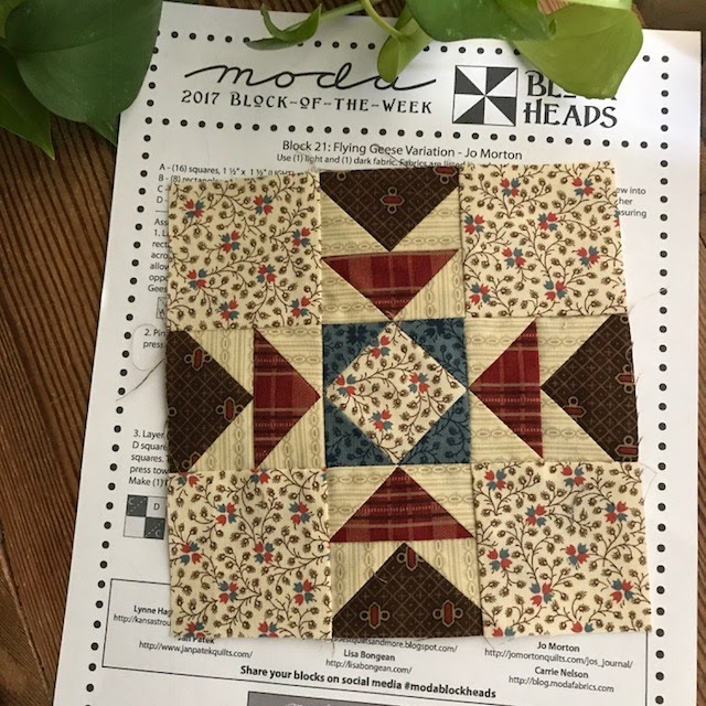 Betsy's Best .....quilts and more: Moda BlockHeads Week 21 Flying Geese ...